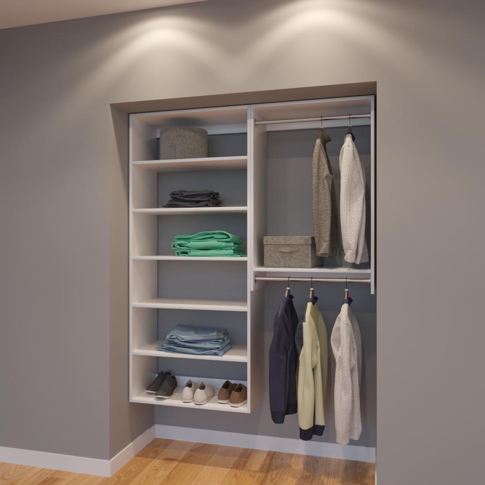 Modular Closets 5 FT Closet Organizer System - 60 inch - Style F ...